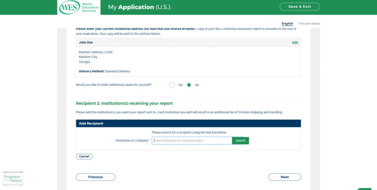 How to Apply for WES Evaluation: A Step-by-Step Guide | Engineer From Nepal