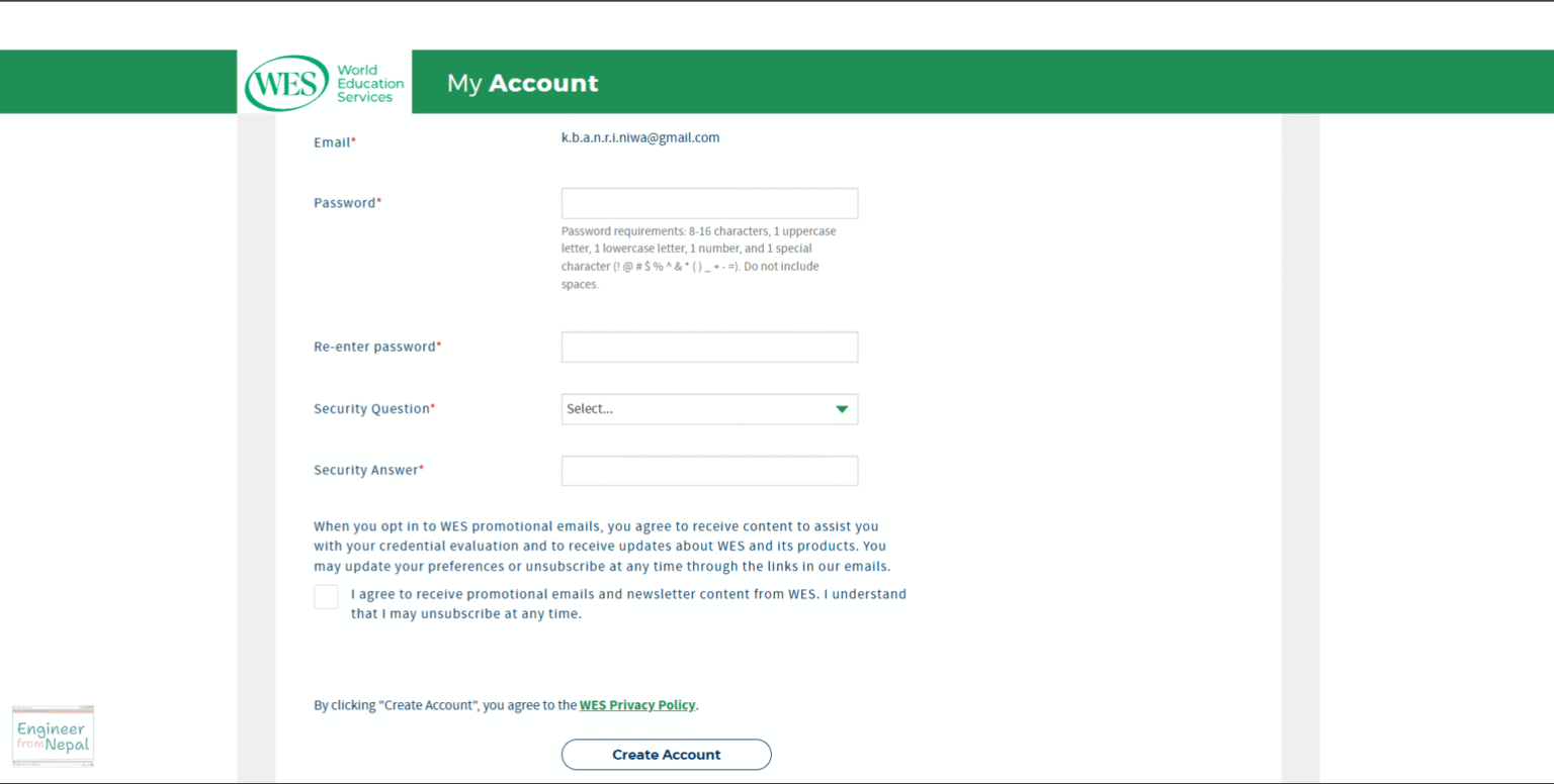 How to Apply for WES Evaluation: A Step-by-Step Guide | Engineer From Nepal