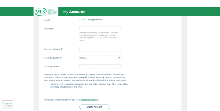 How to Apply for WES Evaluation: A Step-by-Step Guide | Engineer From Nepal